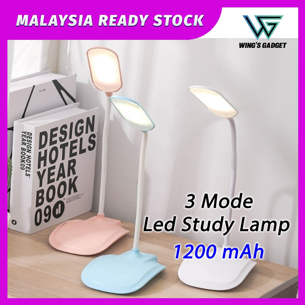 Study Led Lamp Office Desk Lamp Rechargeable Study Led Touch Sensor Usb ...
