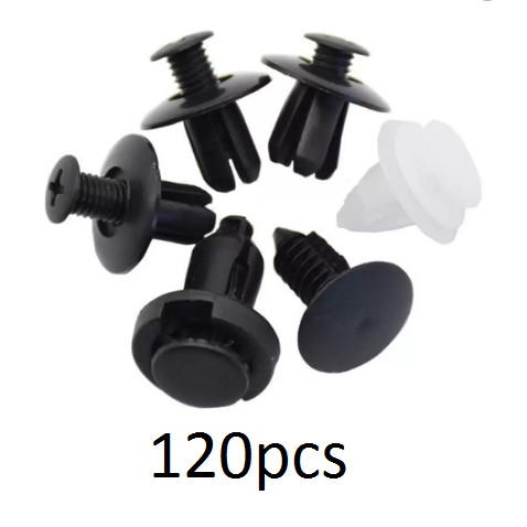 120pc Clip Trim Kit Car Push Pin Rivet Bumper Door Panel Retainer ...