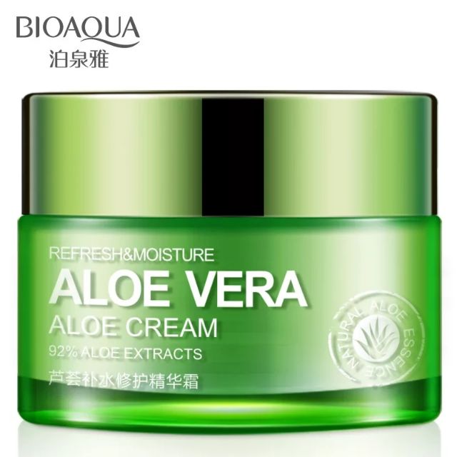 Bioaqua Aloe Vera Moisturizer Cream Soothing & Nourishing krim muka 泊泉雅芦荟面霜 | Shopee Malaysia