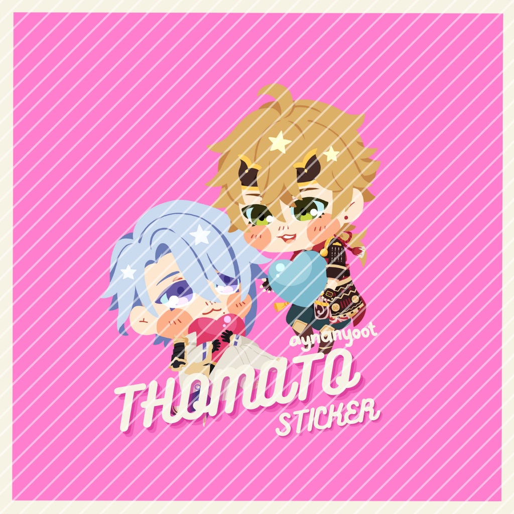 Genshin Impact Chibi Kamisato Ayato Thoma Sticker | Shopee Malaysia