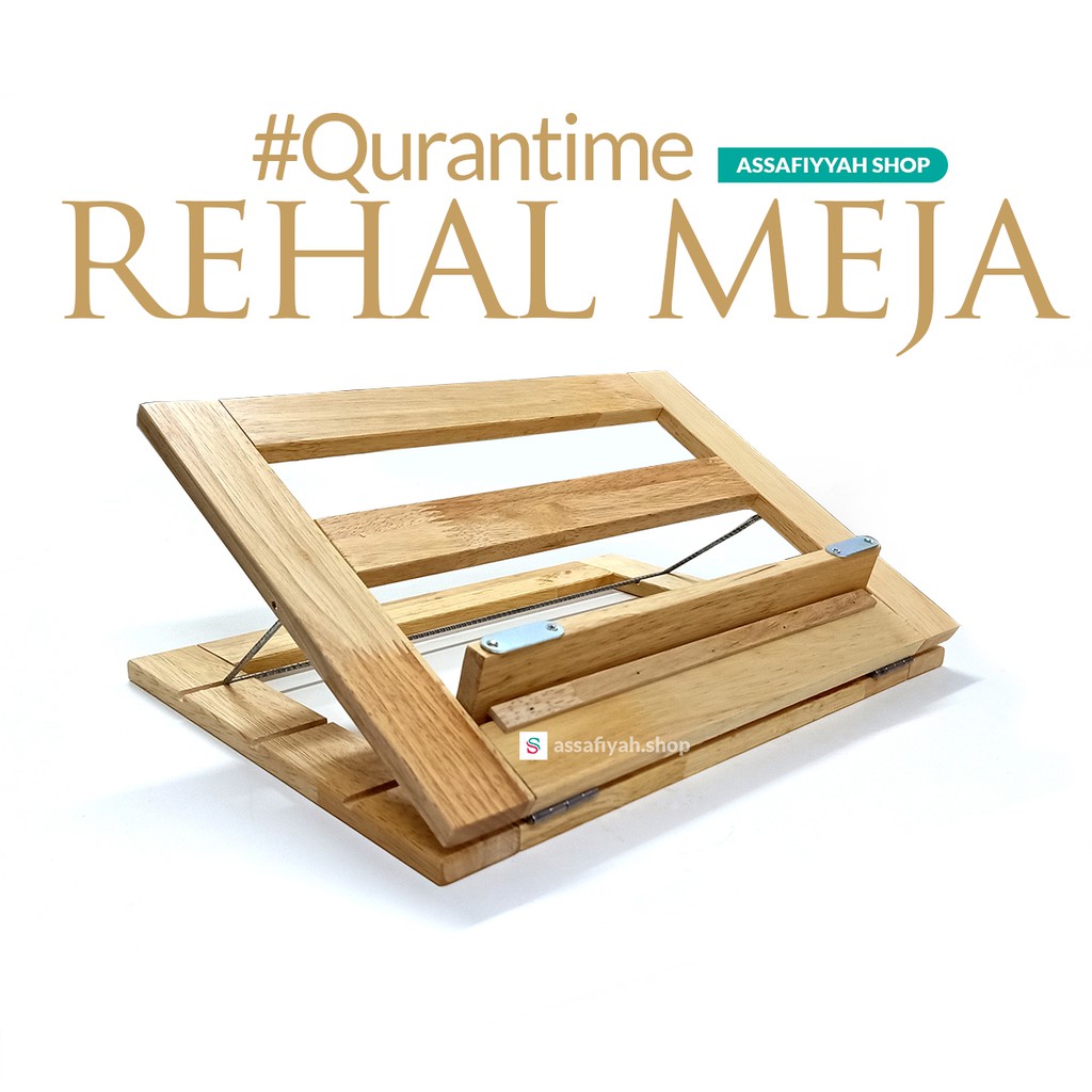 Rehal Meja Qurantime Rehal Rangka Lipat Boleh Laras Lethear High ...