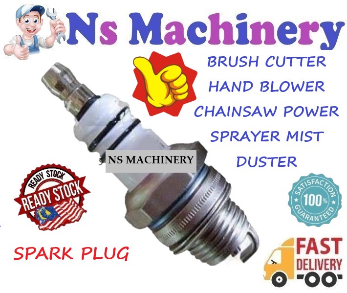 Spark Plug Enjin Mesin Rumput Brush Cutter Hand Blower Chainsaw ...