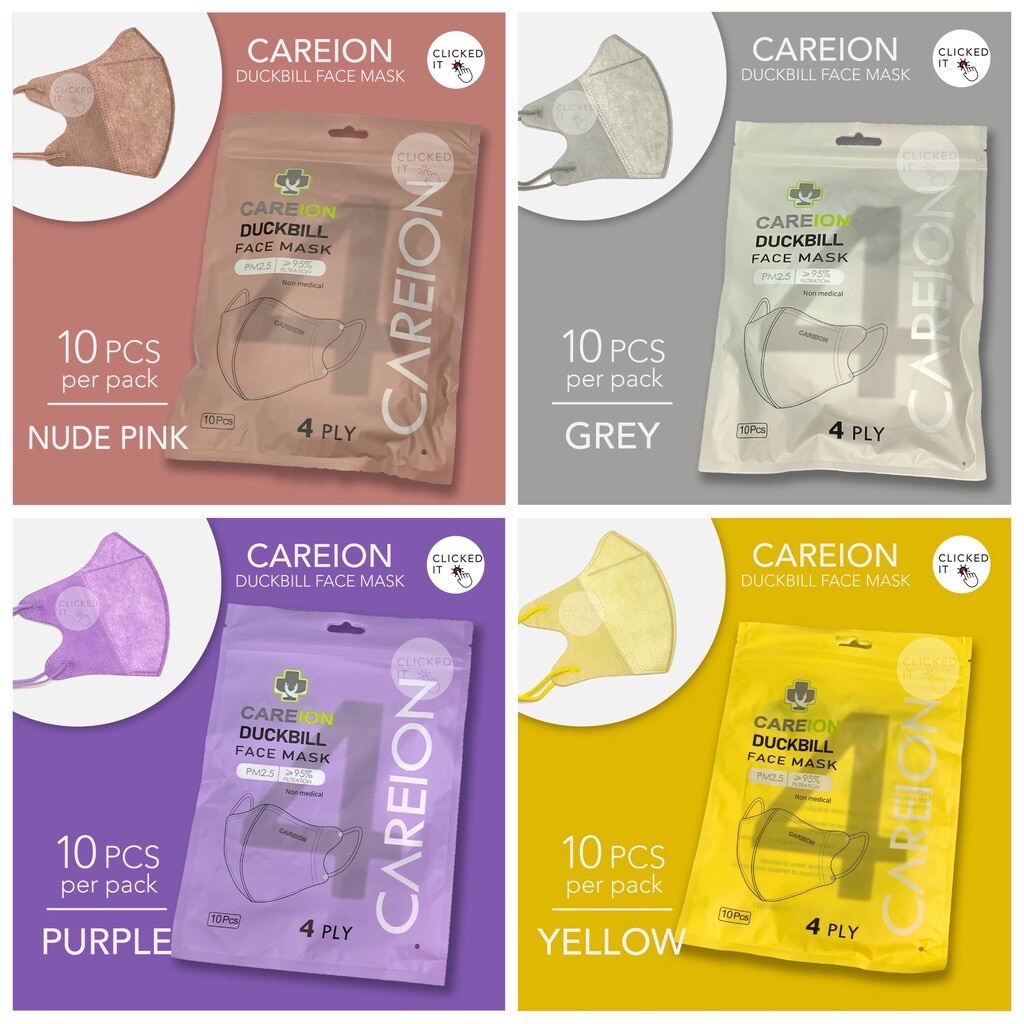 6D DuckBill 4ply Mask Face Mask 10pcs Duckbill non Medical Mask 4ply 3D ...