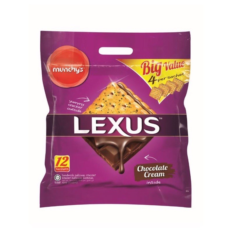 Munchy's LEXUS Sandwich Biscuit - Chocolate Cream (456g) | Shopee Malaysia