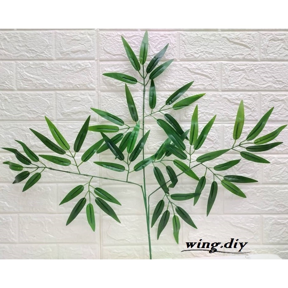 1 STALKS | ARTIFICIAL BAMBOO LEAVES/ HIASAN DAUN BULUH/ DAUN PELAMIN ...