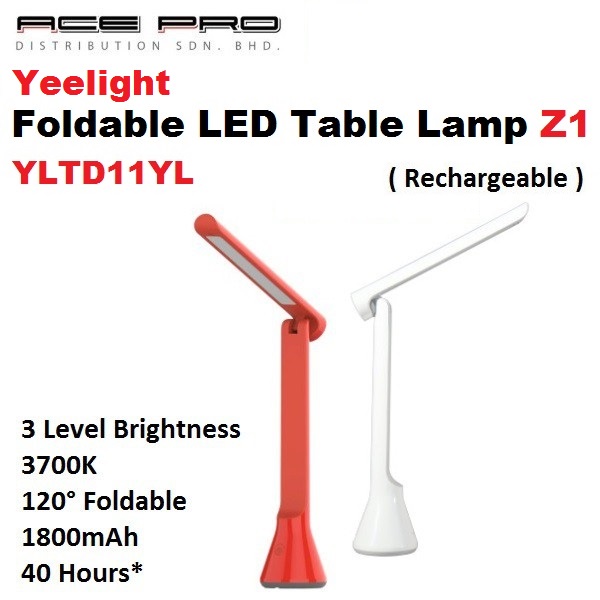 Yeelight Foldable LED Table Lamp Z1 - YLTD11YL Rechargeable 1800mAh ...