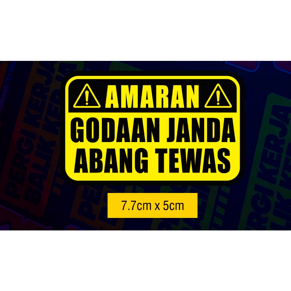 STICKER PRINT AMARAN (INI BARANG BUKAN BAPAK KAU PUINYA)🔥🔥🔥 | Shopee ...