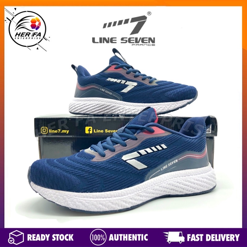 LINE SEVEN Men Running S-2667 100%ORIGINAL Kasut Jogging | Shopee Malaysia
