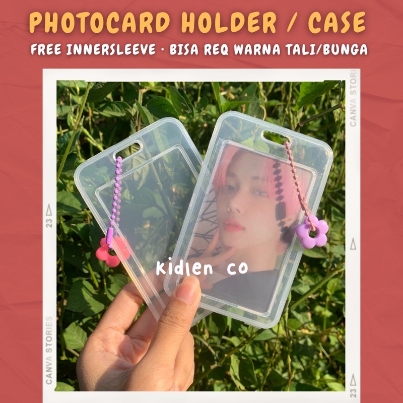 Photocard HOLDER CASE Clear Transparent KPOP/ID CARD Cute Plain TXT ...