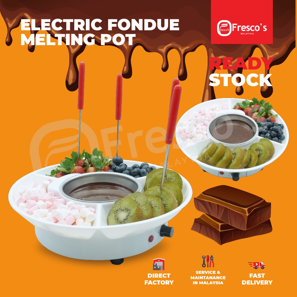 Electric Fondue Chocolate Melting Pot DIY Deco Periuk Pencair Coklat ...