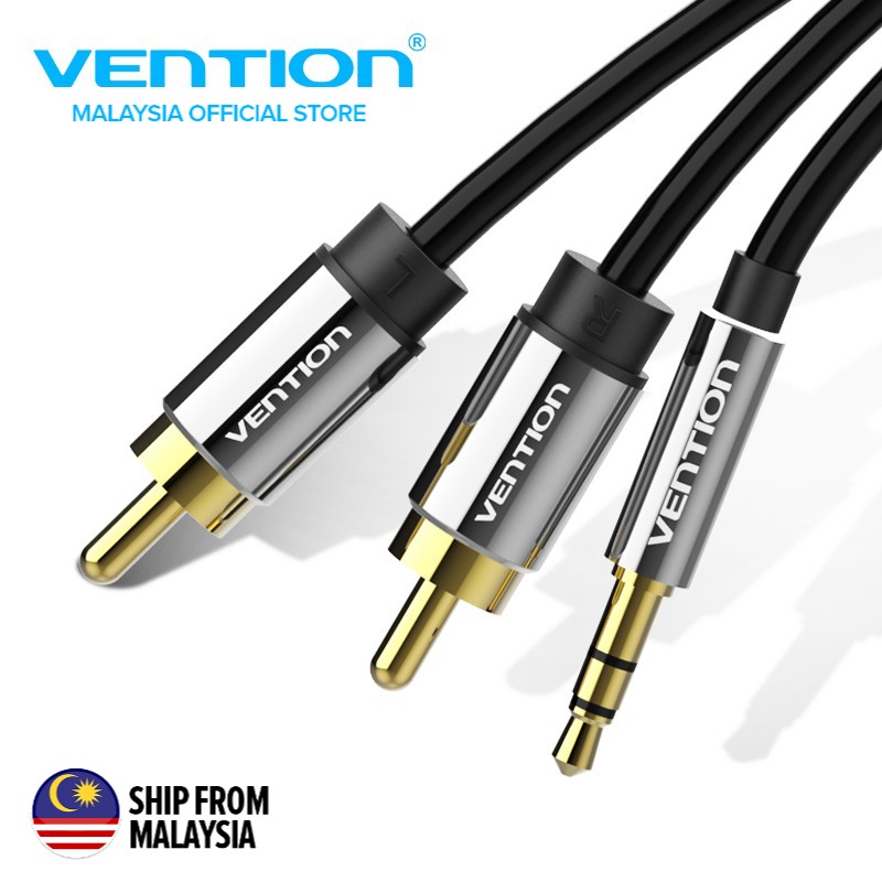Vention 3.5mm to 2RCA Audio AUX Stereo Y Splitter Cable 3.5mm Jack ...