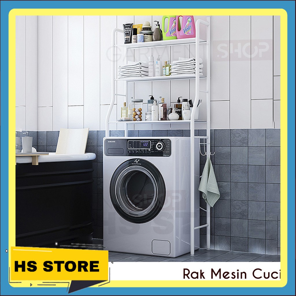 MESIN Large Stacking Toilet Bathroom WC Washing Machine Rack | Shopee ...