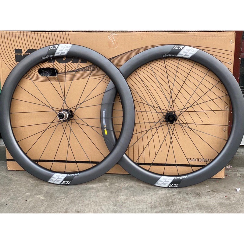 VISION SC40/55 -TLR DISC CARBON WHEELSET TUBELESS READY CENTERLOCK FW ...