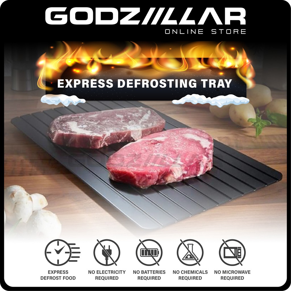 (July Sale) L-Size Defrost Express Tray | Defrosting Meat Tray | Frozen ...