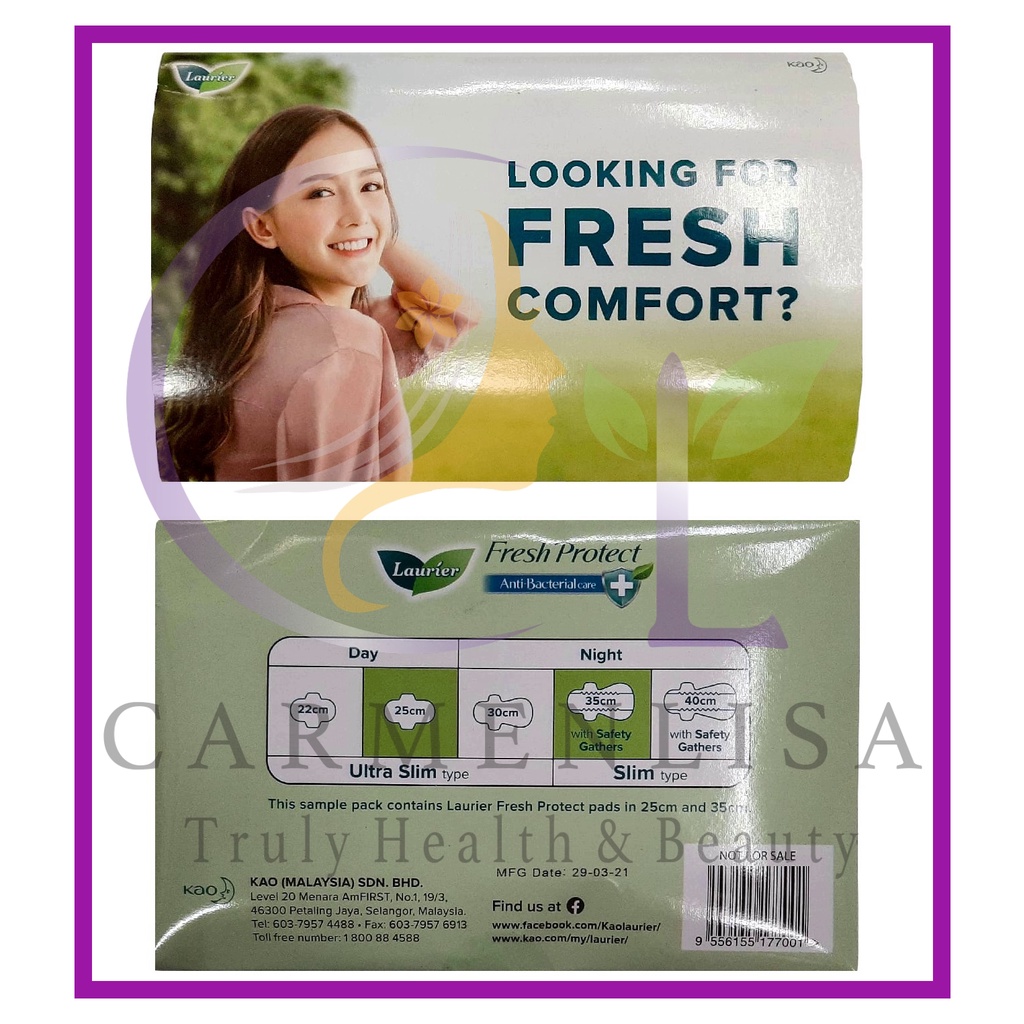 Laurier Fresh Protect Anti-Bacterial Care Sample Pack (Not For Sale ...