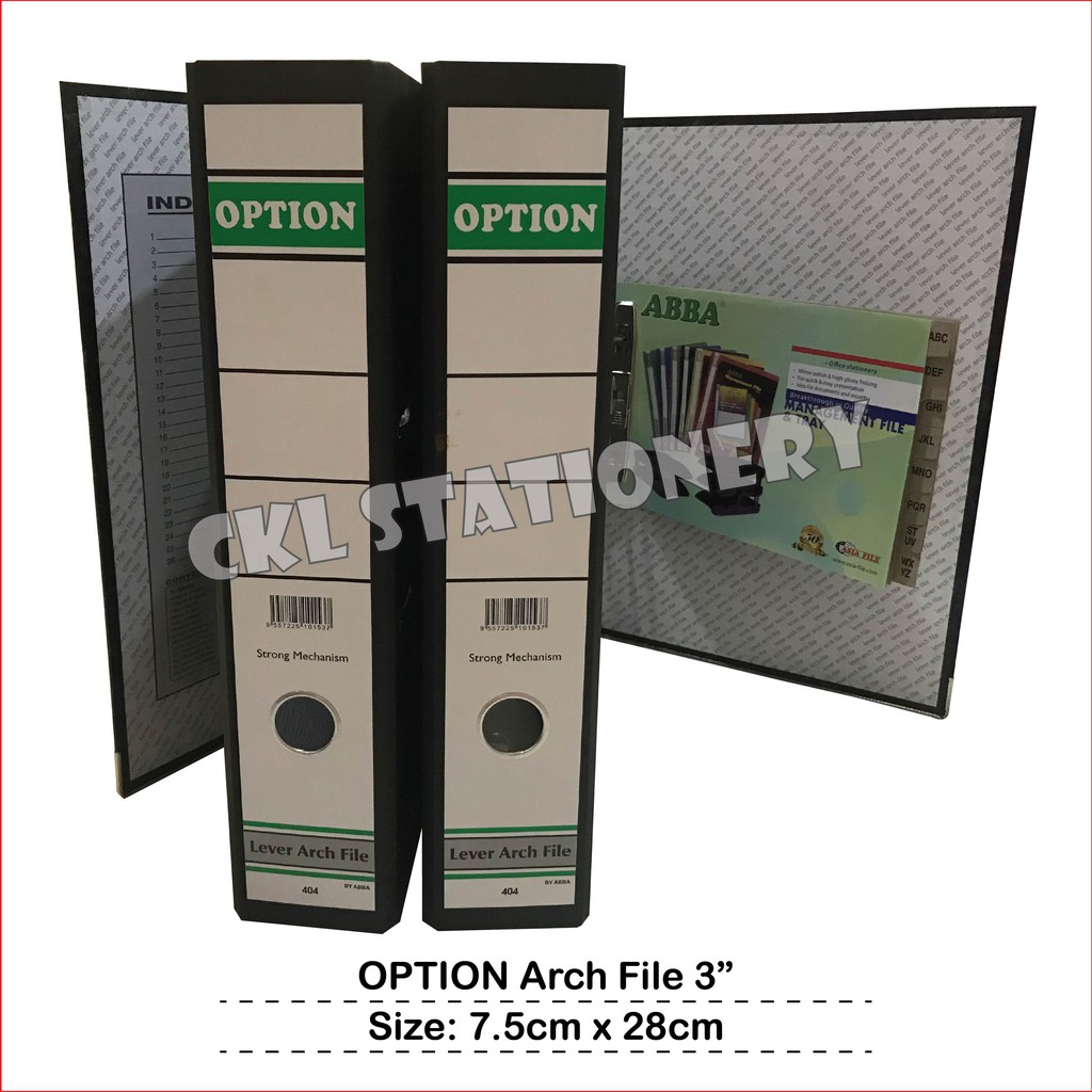 OPTION Lever Arch File 3" (Wholesale) (24pcs) | Shopee Malaysia
