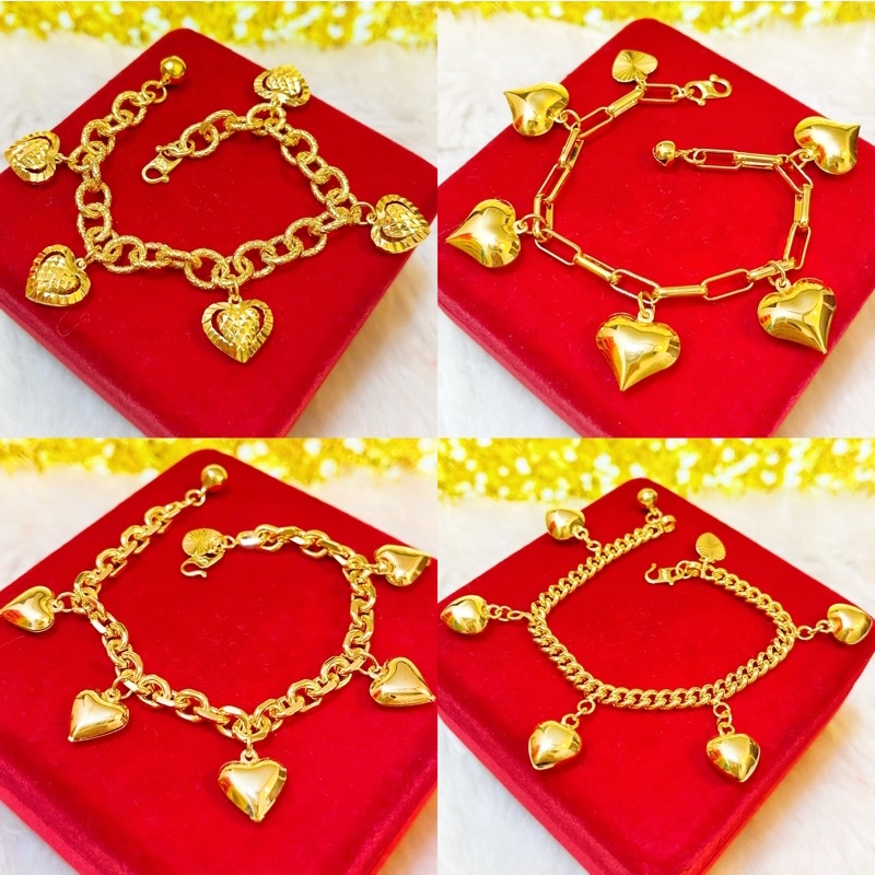 RANTAI TANGAN LOVE CANDY , RANTAI TANGAN GAJAH LOVE COP 916 ( Emas ...