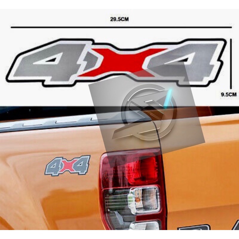 (Ready Stock) S655# 4x4 LOGO FIT FORD RANGER MK2 T7 T8 2005-2020 2X ...