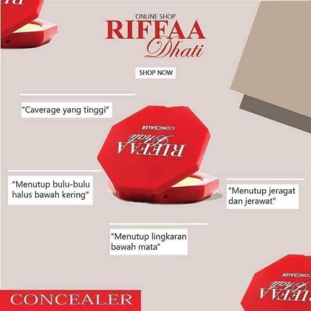 RIFFA CONCEALER | MUA BELLAZ | RIFFAA D'HATI [💯ORI HQ] + 🎁FREE GIFT ...