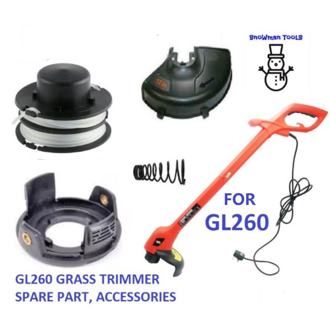 GL260 GRASS TRIMMER SPARE PART, ACCESSORIES,REFILL NYLON LINE,COVER ...