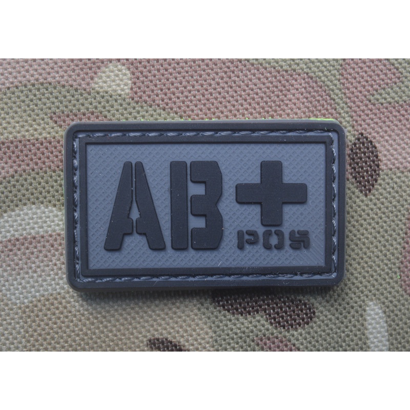 Velcro patch 3D PVC A+ B+ AB+ O+ Positive Type Group Patch Tactical ...