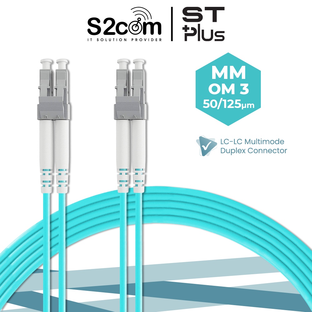 LC-LC 50/125 OM3 Multimode Duplex Fiber Optic Patch Cable 1M 2M 3M 5M ...