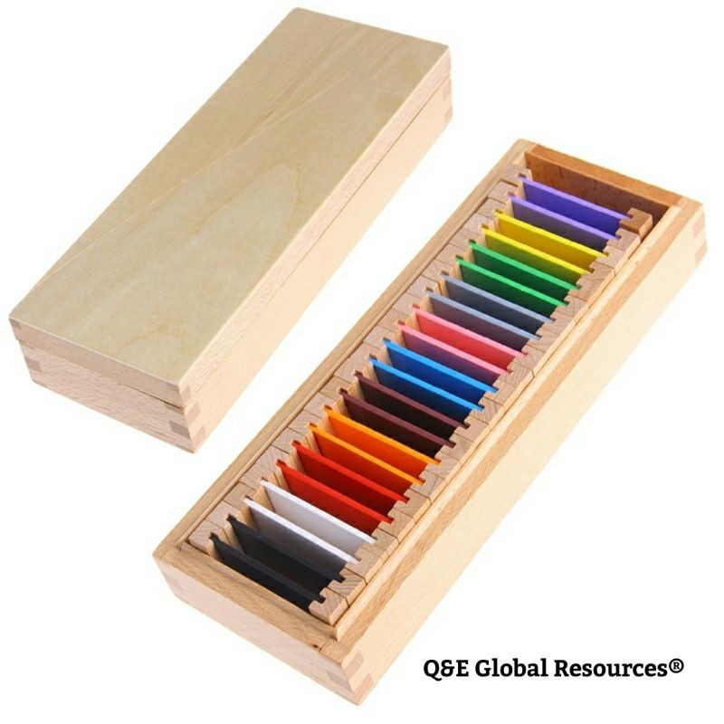 [READY STOCK MALAYSIA] - Montessori Wooden Colour Tablets Medium Box ...