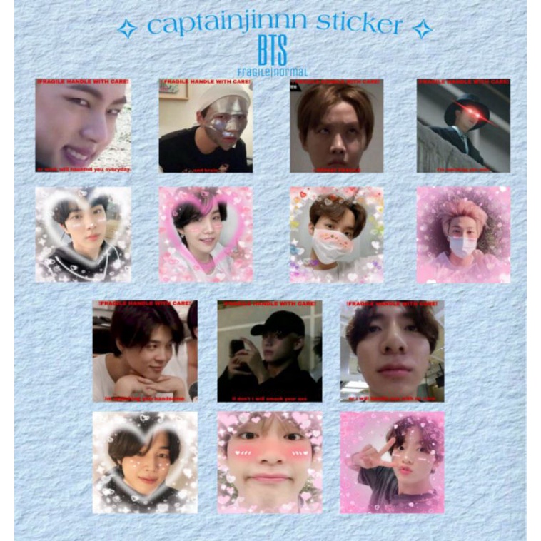 BTS FANMADE STICKER FRAGILE/LOVE | Shopee Malaysia