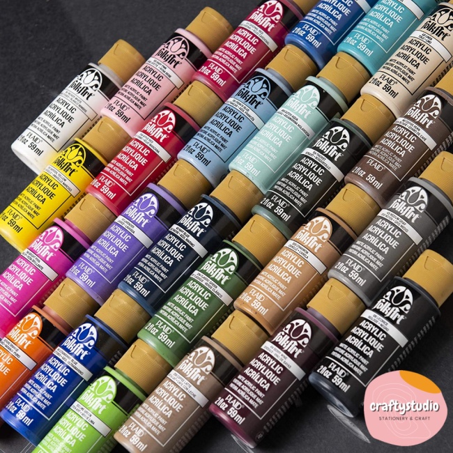 1pcs 59ml/2oz FolkArt Acrylic Paint, Craft Paint, Matte Paint | Shopee ...