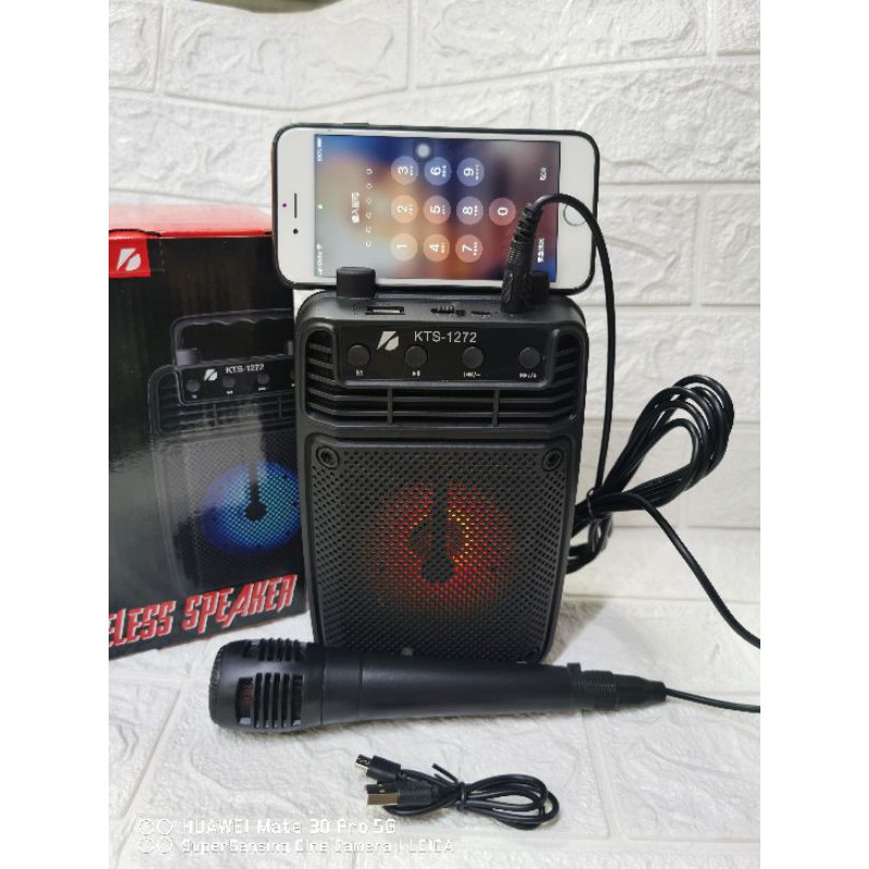 [KTS-1338] Wireless Portable Bluetooth Speaker With Led Light [Support Mic] | Shopee Malaysia