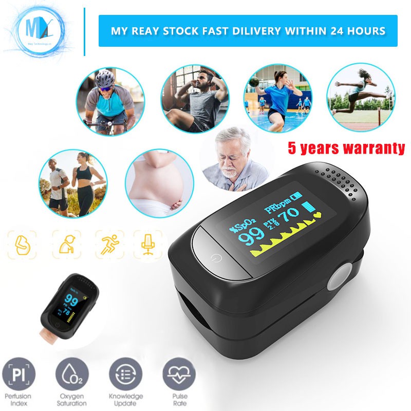 Alat Pulse Oximeter OLED SPO2 PR BPM- Ukur Oksigen Dalam Darah & Degupan Jantung | Shopee Malaysia