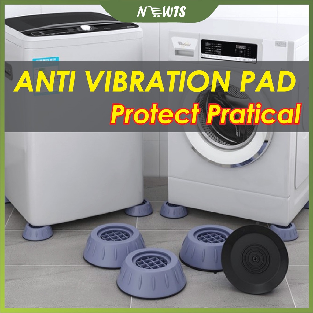 Anti-Slip Washing Machine Mat Pad 4 Pcs Noise-Reducing, Heightening ...