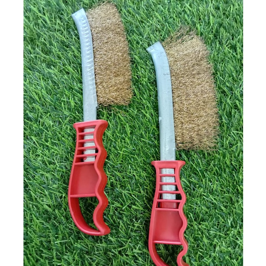 Wire Brush/Berus Tembaga Red Handle MULTI PURPOSE HAND WIRE BRUSH RUST ...
