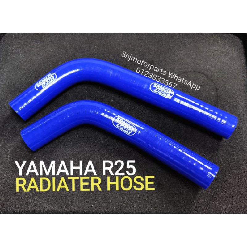 YAMAHA R25 V1 V2 MT25 SAMCO RACING SILICONE RADIATOR HOSE COOLANT HOSE ...