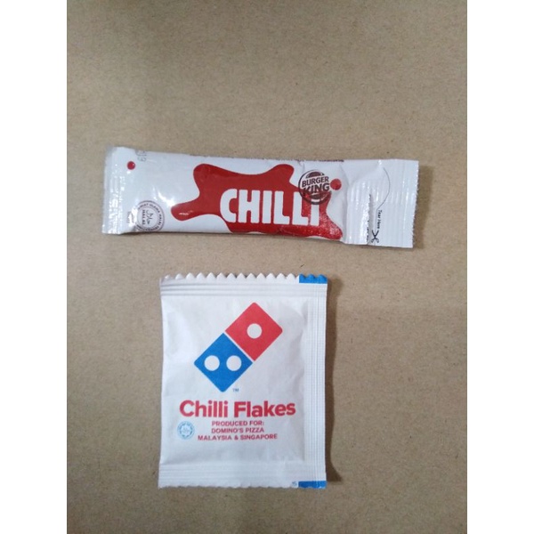 💥READY STOCK💥Halal Burger King Chilli 8g / Domino's Pizza Chilli Flakes ...
