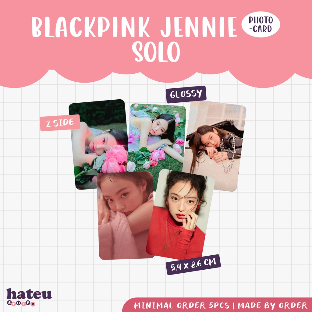 Blackpink Jennie Unofficial Photocard SOLO | Shopee Malaysia