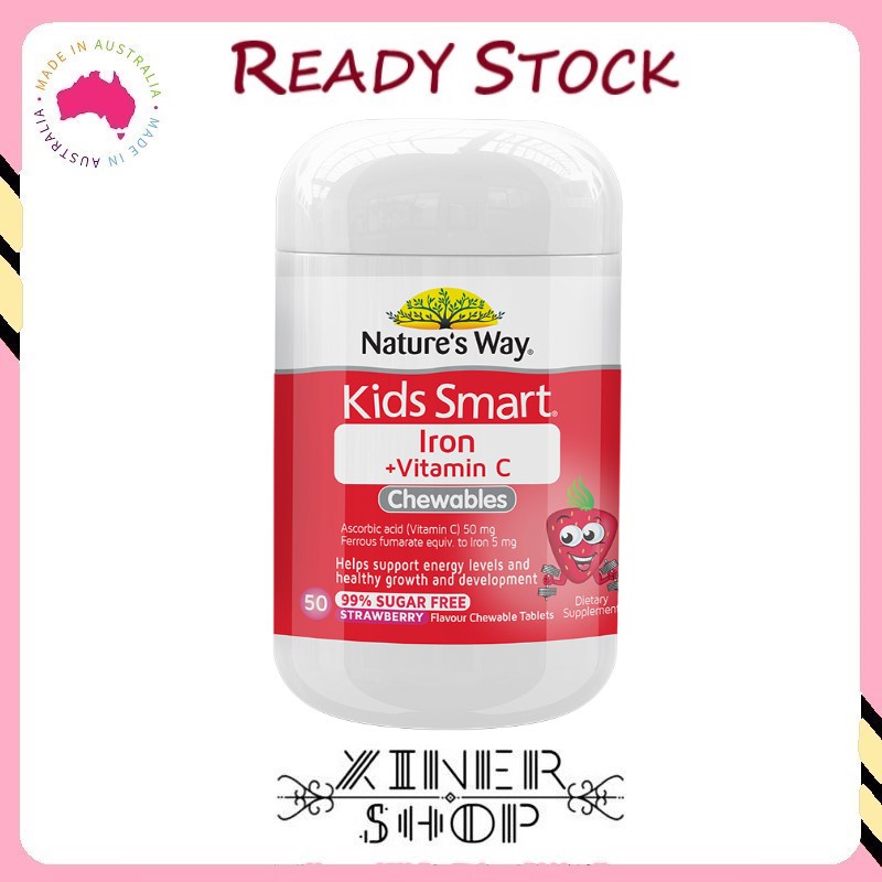 [Ready Stock EXP Date 03/2026] Nature's Way Kids Smart Iron Chewable ...