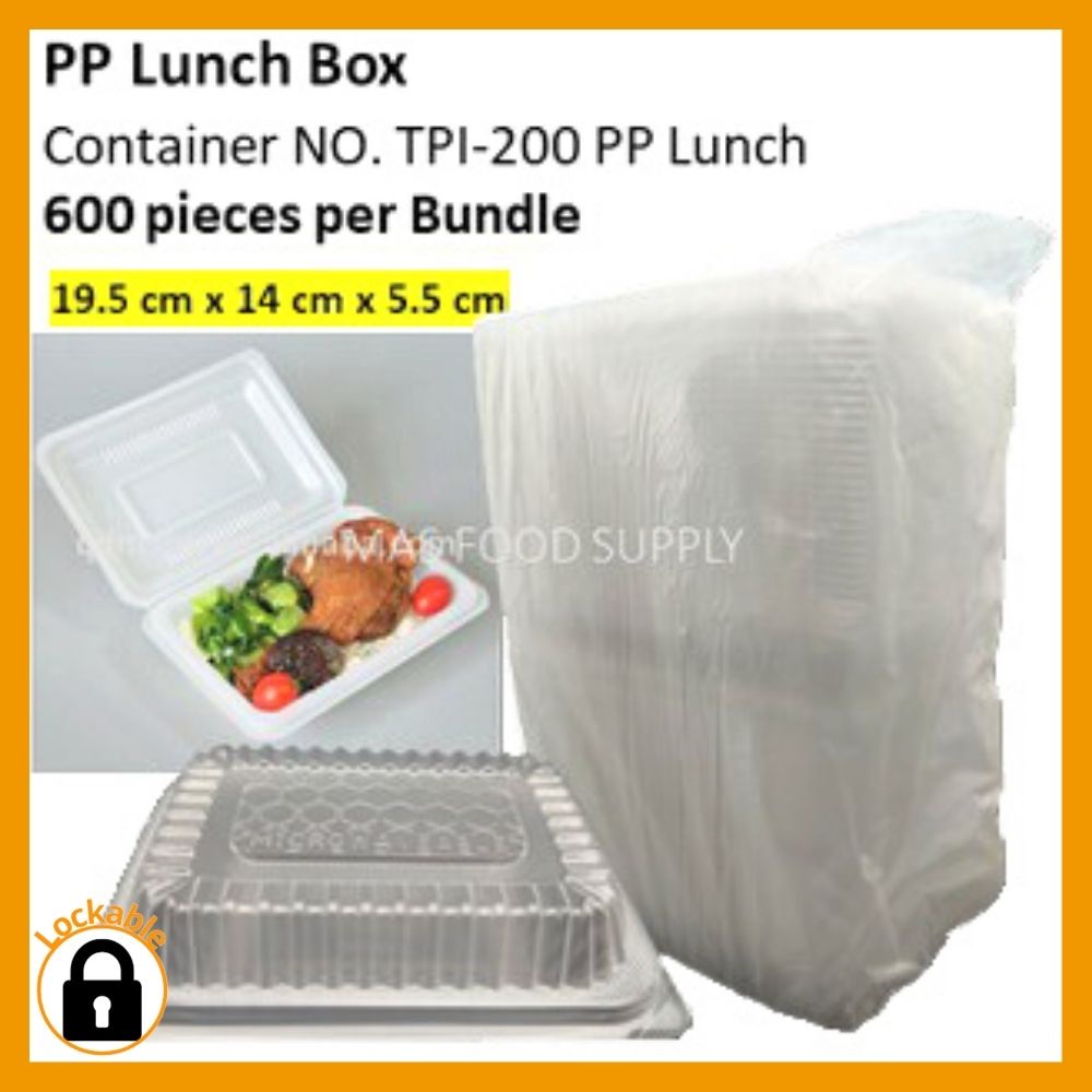 600 Pcs per Bundle Model NO.TPI-200 PP Lunch Boxes Food Container Food ...