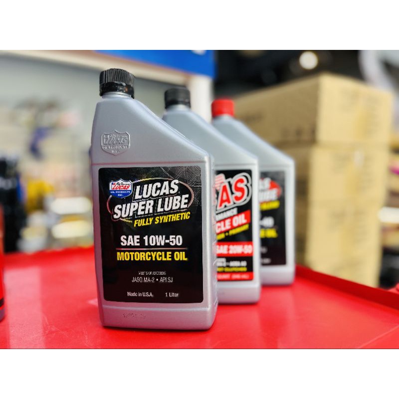 LUCAS OIL SEMI SYNTHETIC/FULL SYNTHETIC 10-40 10-50 20-50&FORK LAY OIL ...