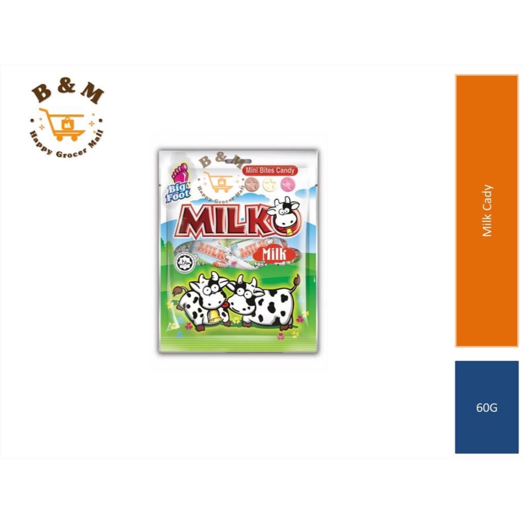 Big Foot Milko Mini Bites Candy 60g | Shopee Malaysia