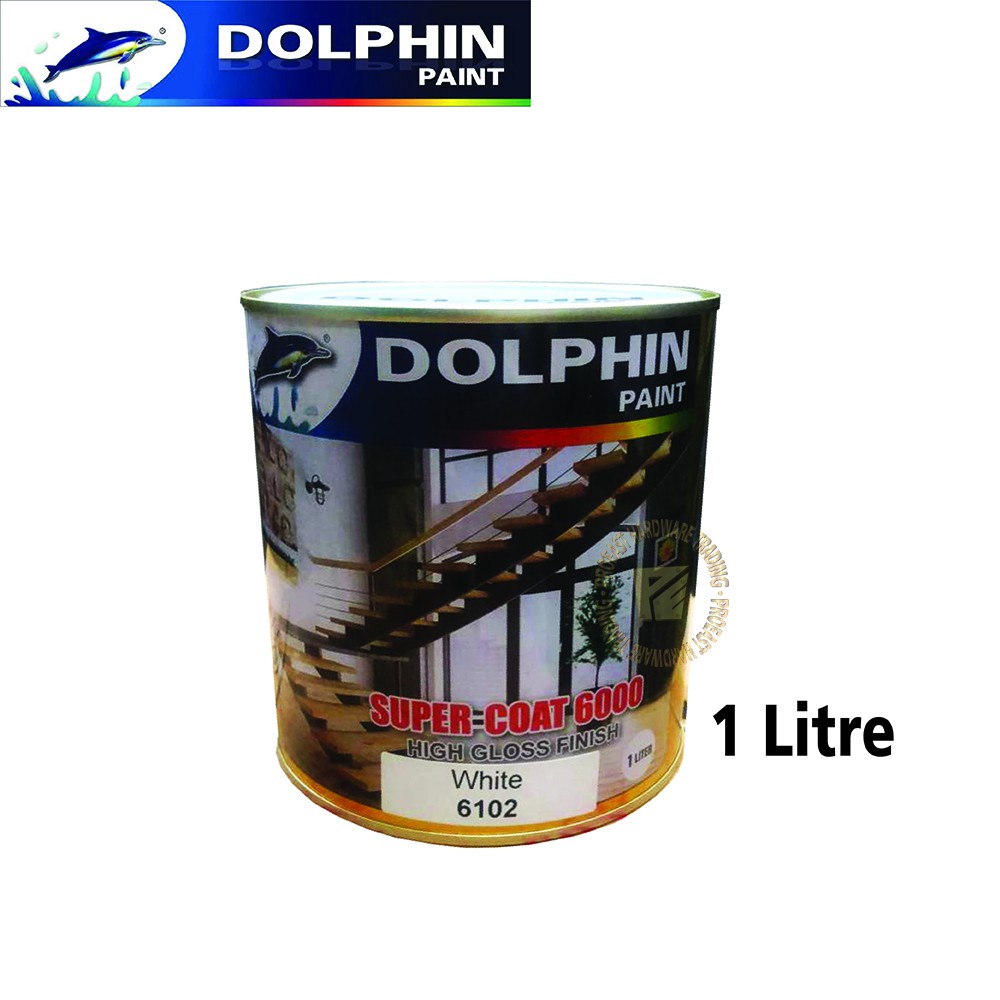 Dolphin Super Coat 6000 - High Gloss Finish Paint - White (6102) Repack ...