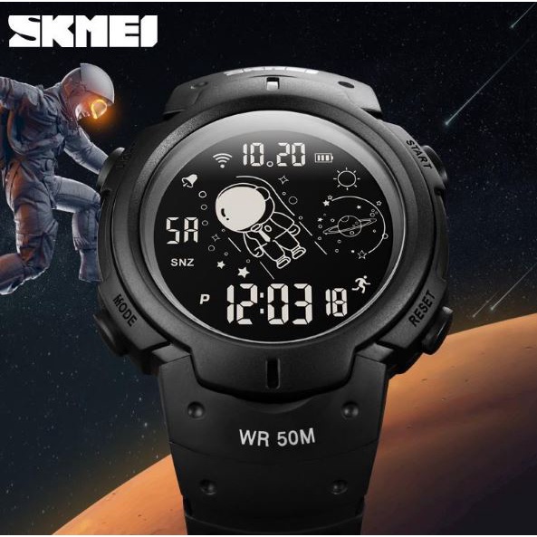 ( READY STOCK ) digital watch SKMEI 1820 LED Light Display Watch Alarm ...