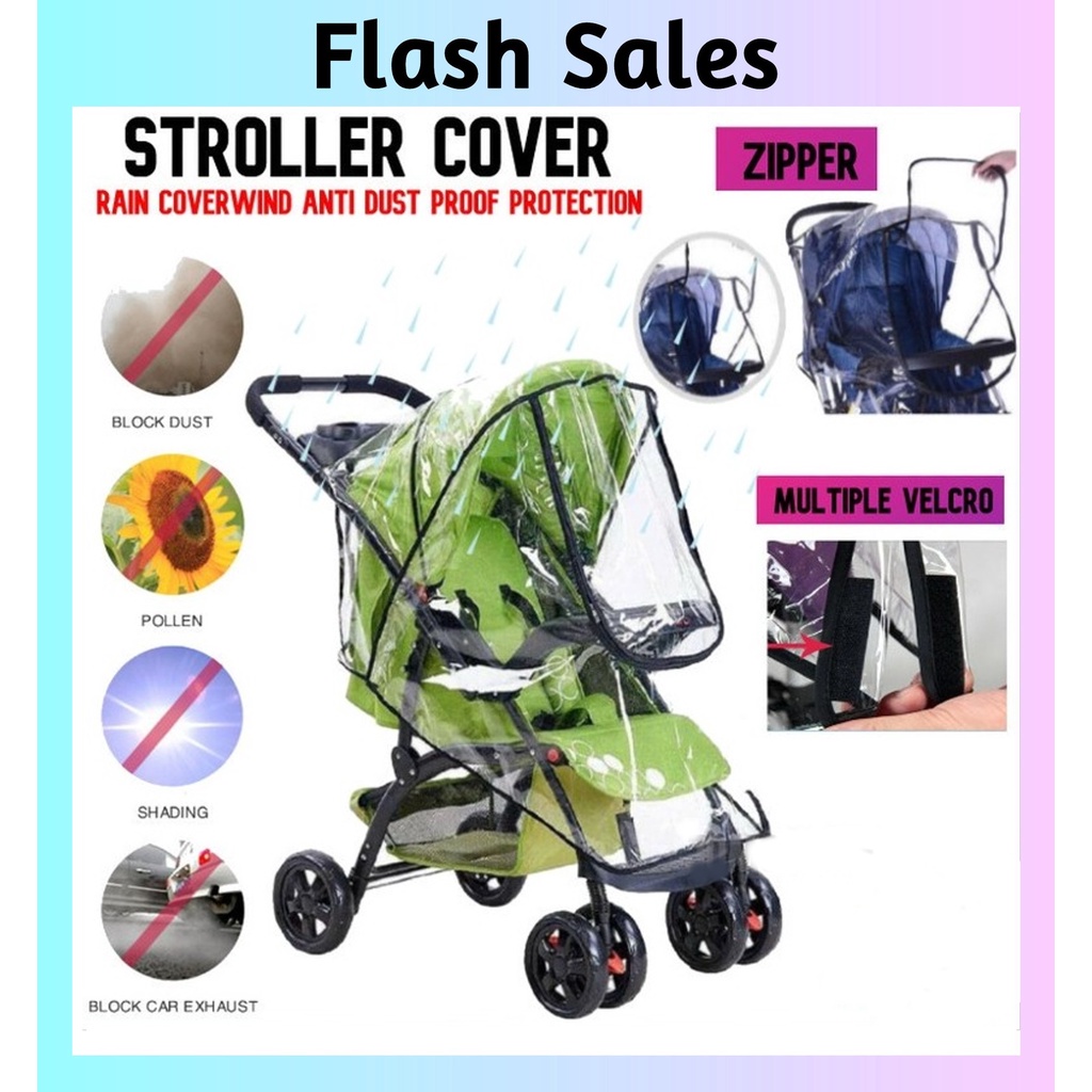 **READY STOCK**Stroller Rain Cover Universal Stroller Accessories ...