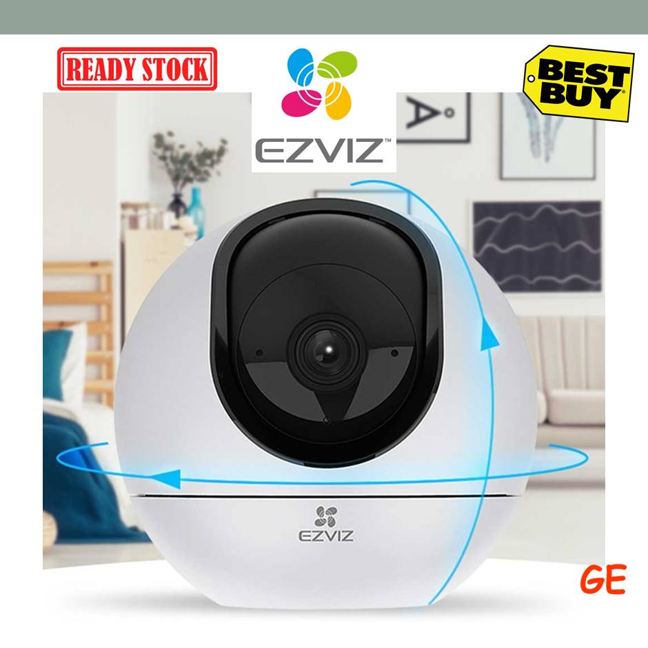 EZVIZ C6 2K+4MP Human & Pet Detection Zoom Tracking Dual Band WiFi Voice Detection Waving-Hand ...