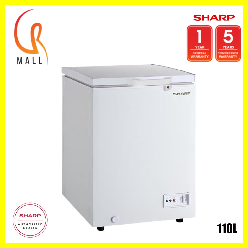 SHARP 110L SJC118 EXPRESS FREEZING LED LIGHTHING DUAL SWITCH SETTING ...