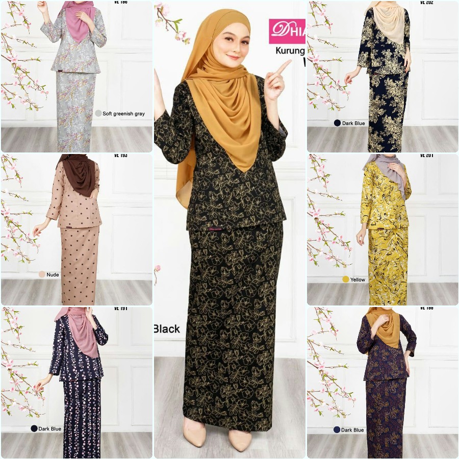 KURUNG KEDAH Dhia Cotton XS-4XL [VE NEW 6] (Kurung Kedah/Kurung Cotton ...