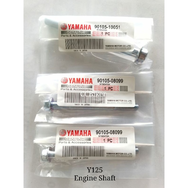 Original Yamaha Y125 Engine Shaft SET (3batang) 90105-10051 Enjin Sap ...