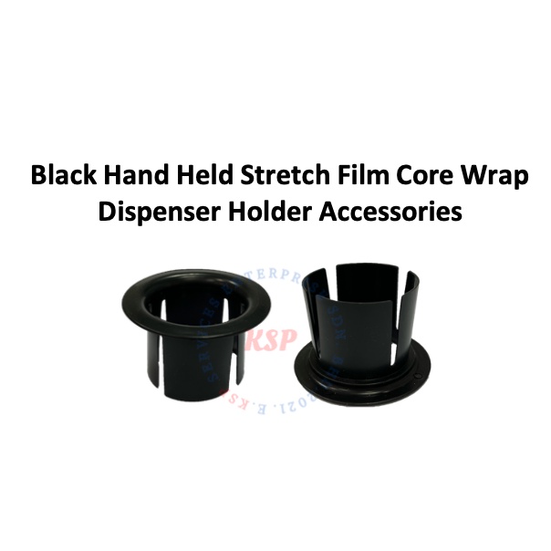[Ready Stocks] Black Hand Held Stretch Film Core Wrap Dispenser Holder ...