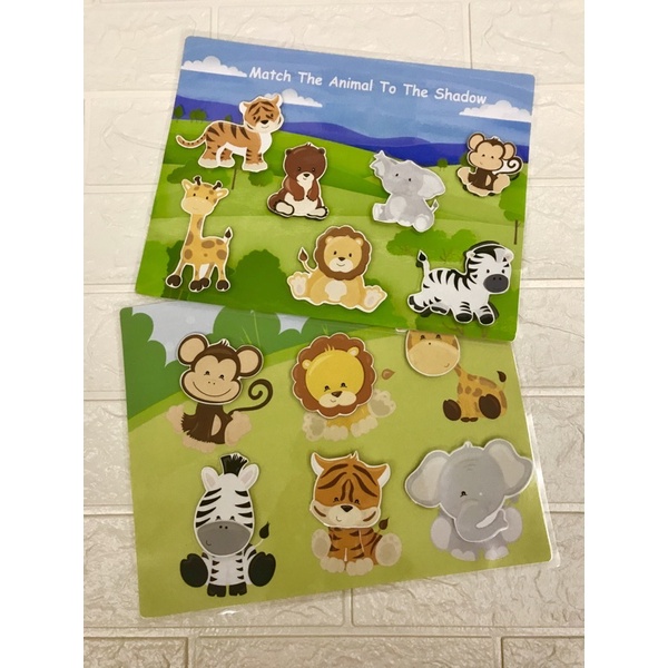 Animal Shadow matching activity/ busy bag busy book activity/ Early ...