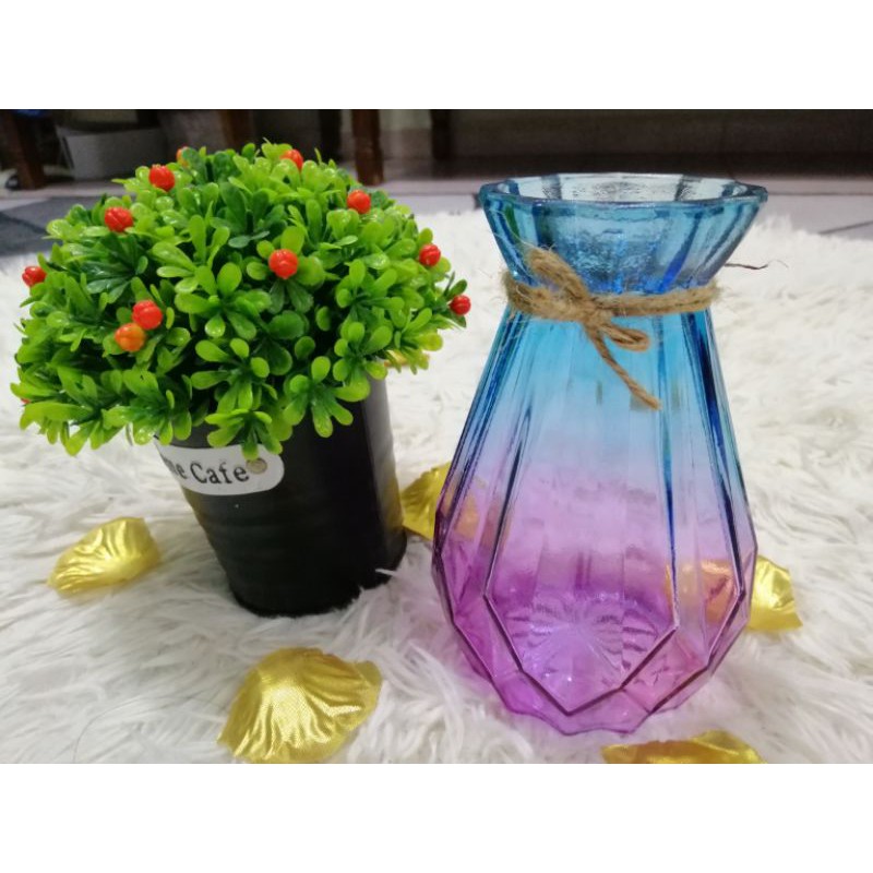 TRANSPARENT VASE PASU BUNGA KACA NORDIC VASE PASU TRANSPARENT 15CM AND ...